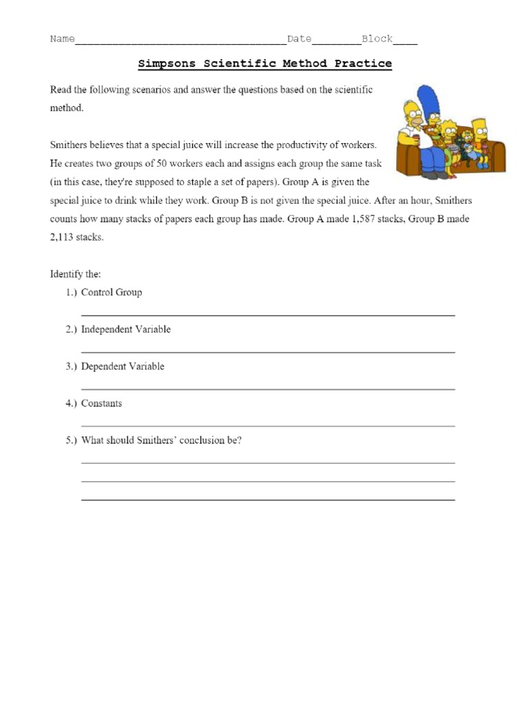 Simpsons Scientific Method | PDF