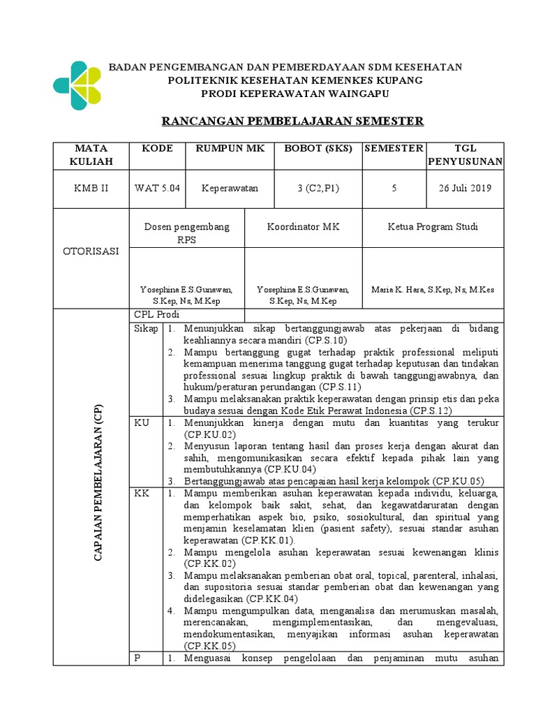 RPS KMB 2 2019 Oke | PDF