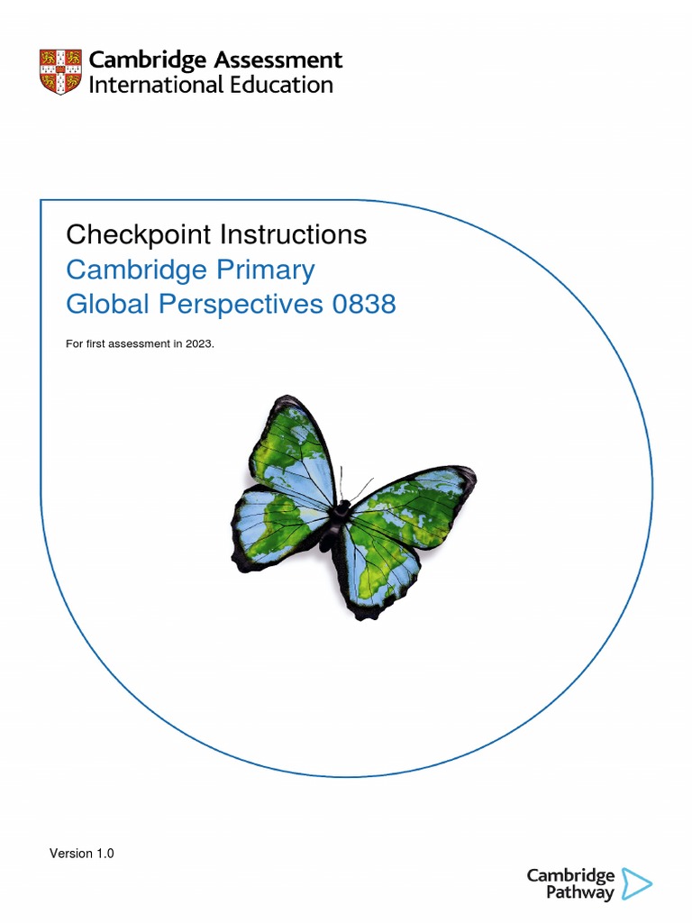 0838 Primary Global Perspectives Checkpoint Instructions - tcm142 ...