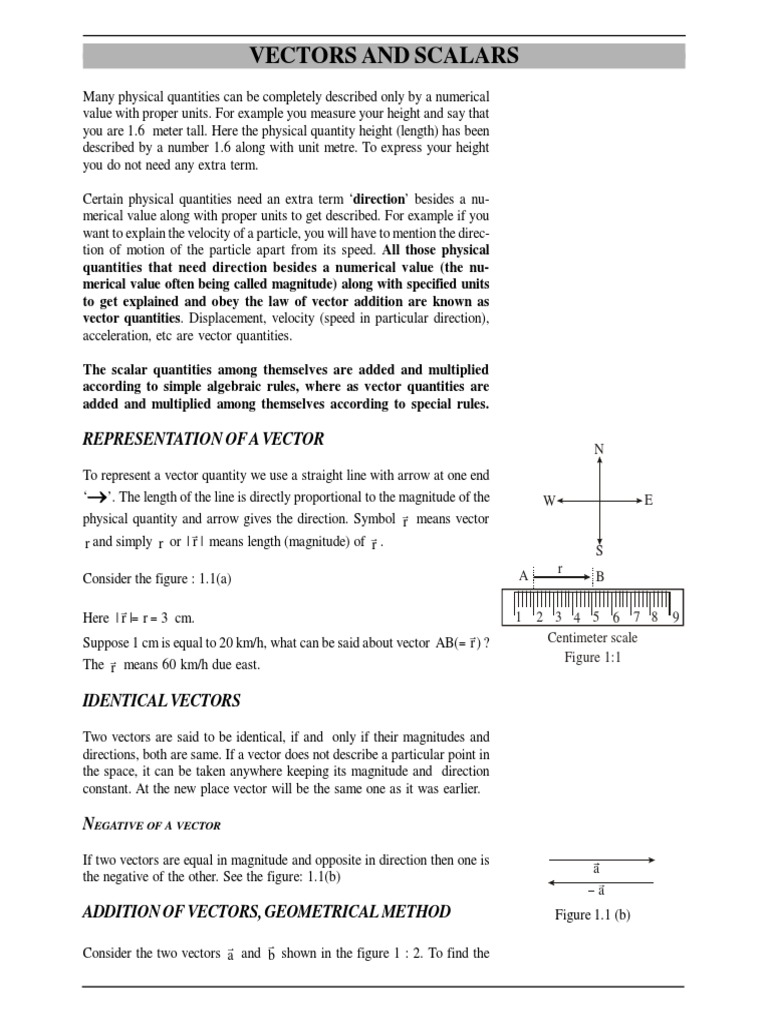 2 Vector 01 Theory 1 25 Pdf Euclidean Vector Cartesian Coordinate System