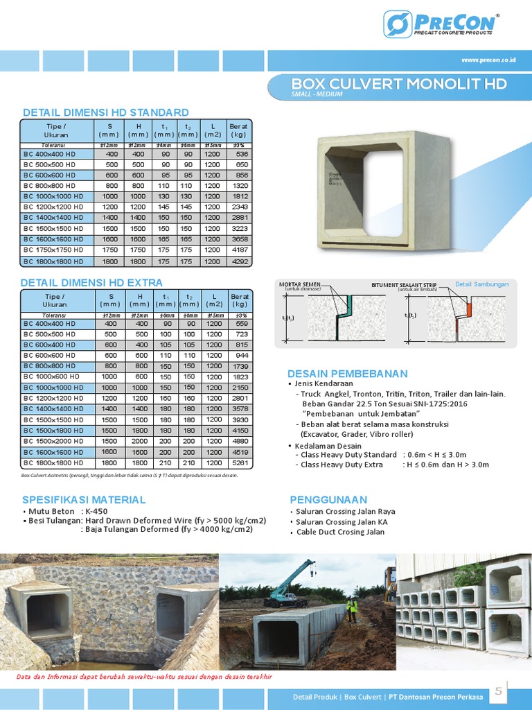 Box Culvert Brosur 2 | PDF