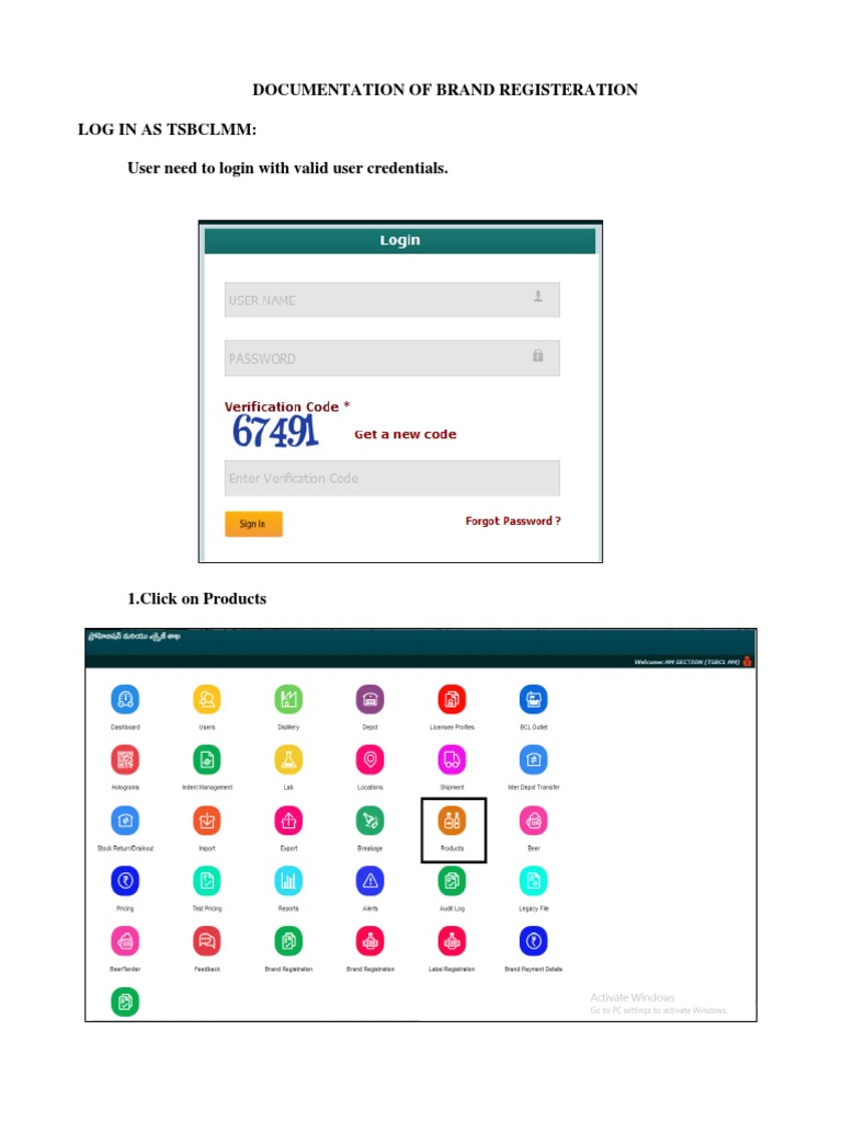 Brand Registeration User Manual | PDF | Computing | Software