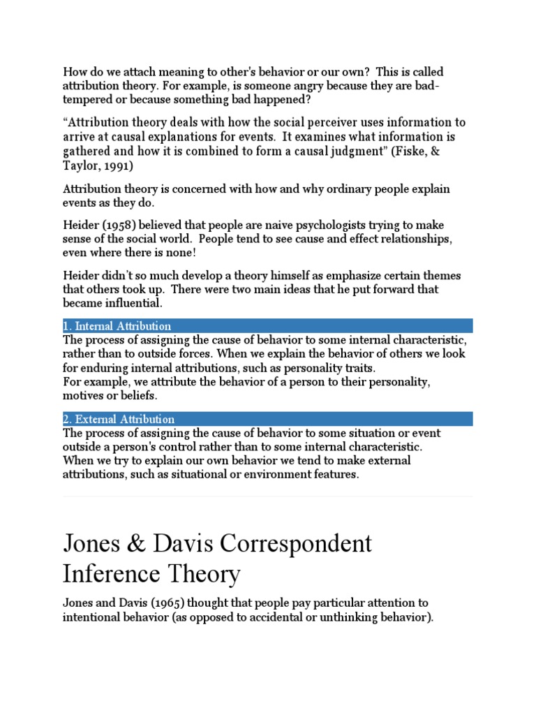 Definition of Attribution 2 | PDF | Laughter | Cognitive Psychology