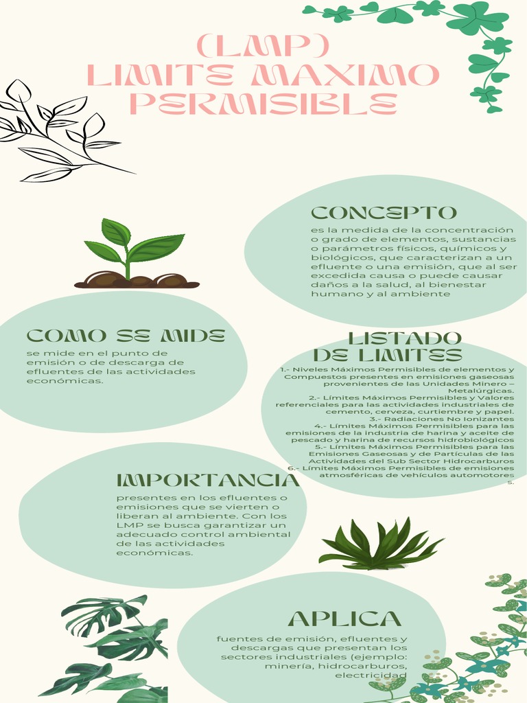 (LMP) Limite Maximo Permisible: Aplica | PDF | Naturaleza | Ciencias ...