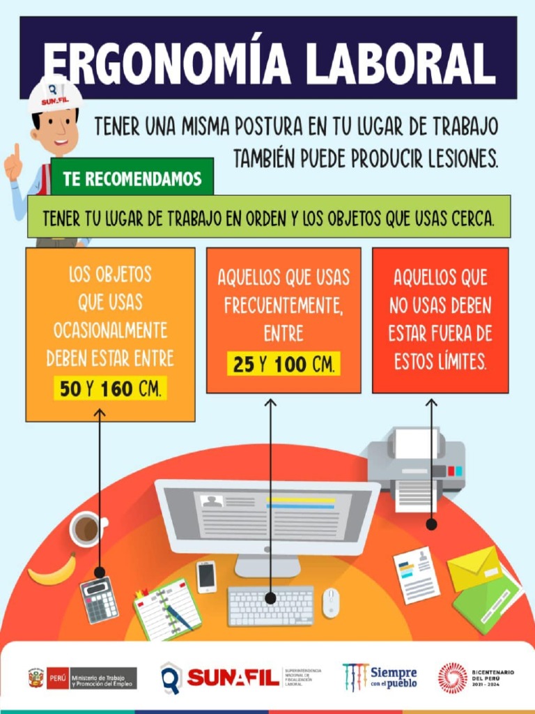 Infografía Ergonomía Laboral | PDF