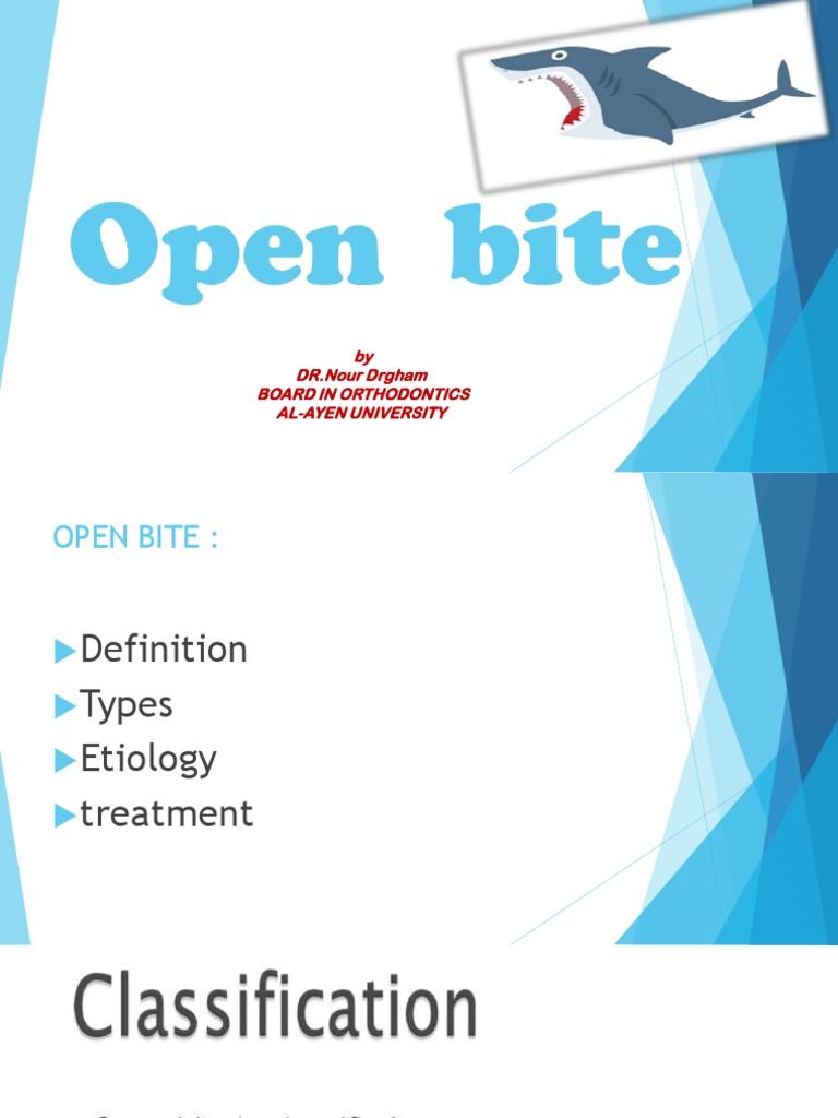 Open Bite | PDF | Dentistry Branches | Mouth