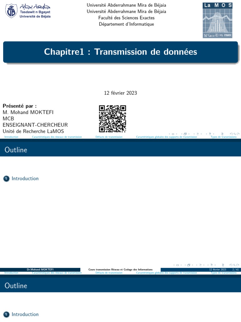 TRCI Chapitre 01 | PDF | Distorsion (électronique) | Atténuation