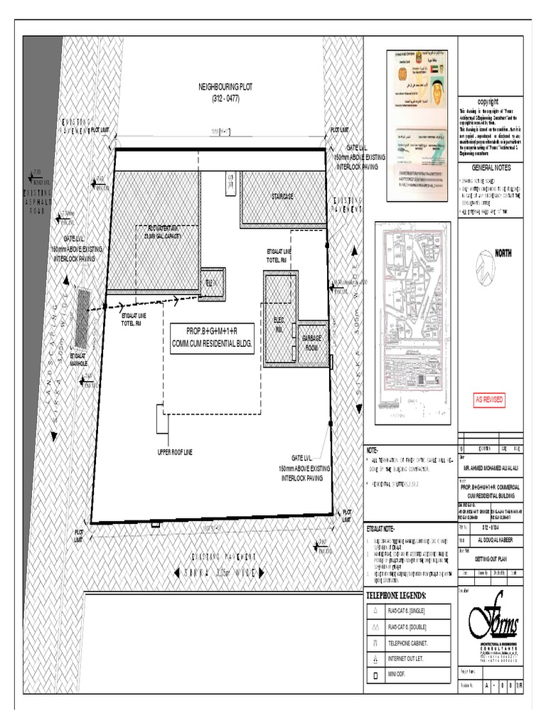 Etisalat Shop Drawing For Approval From DM | PDF | Building Engineering