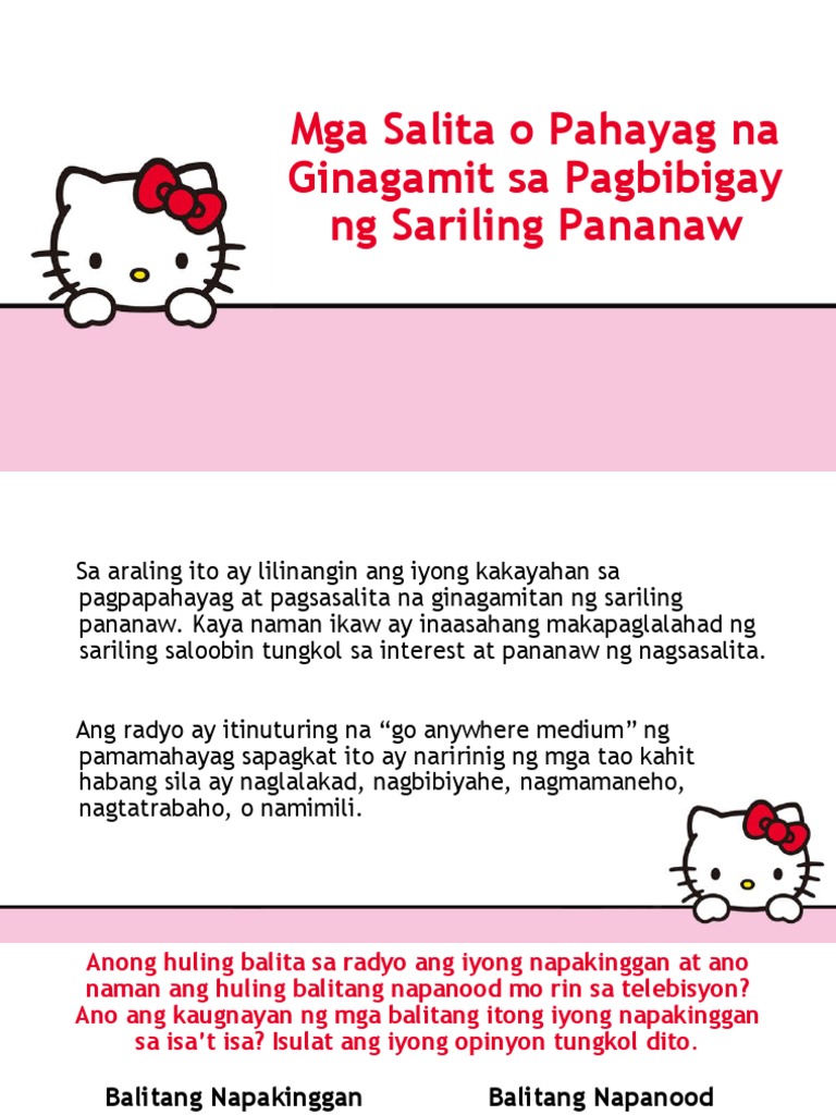 FIL 8 Presentation Tampo | PDF