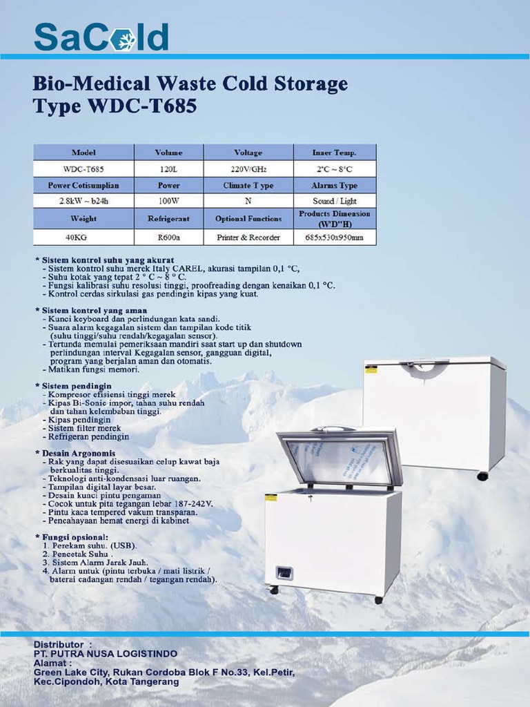Brosur SaCold - WDC-T685 | PDF