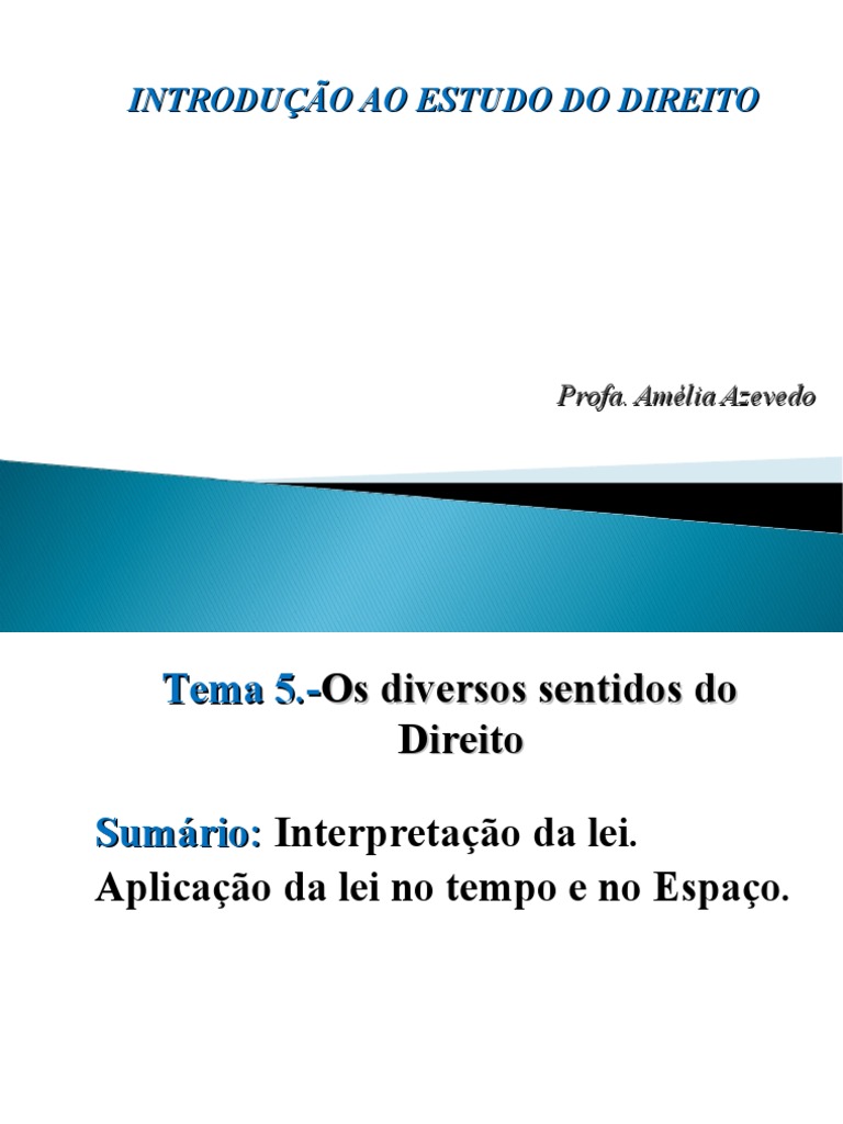 Interpretação da Lei: Tipos e Princípios | PDF | Interpretação ...