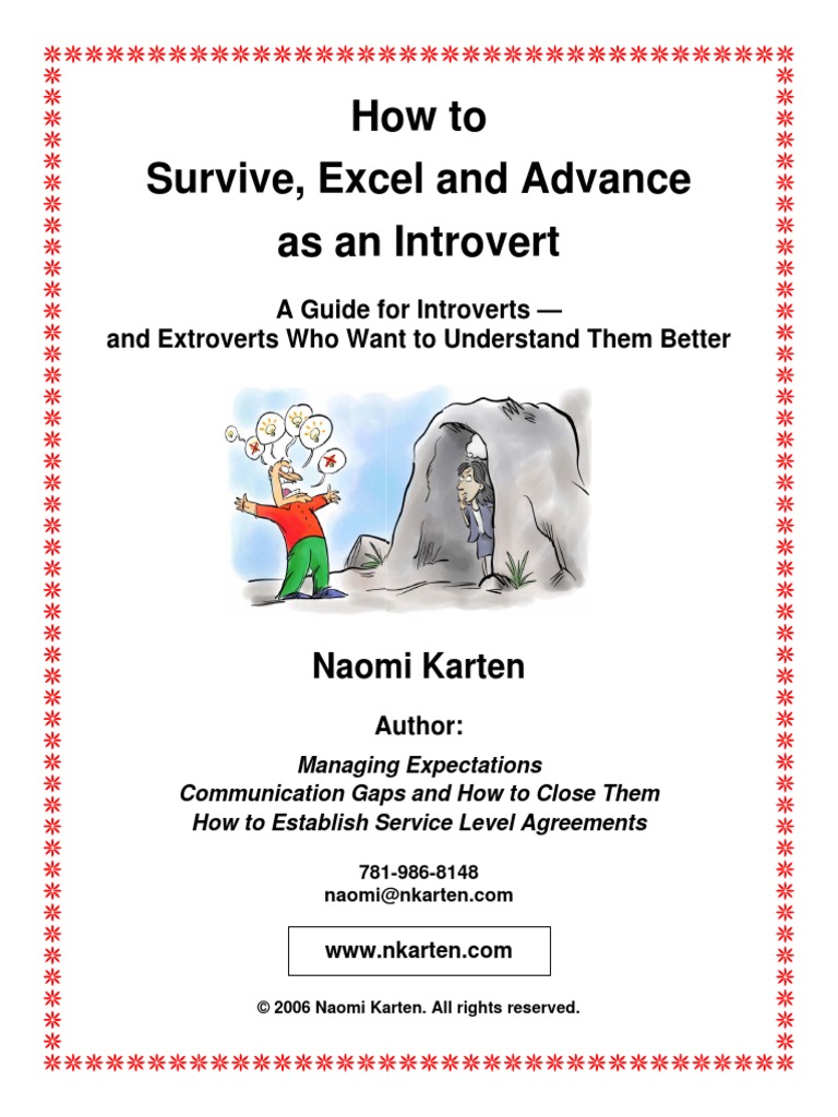 How To Survive As An Introvert | PDF | Extraversion And Introversion | Psychology