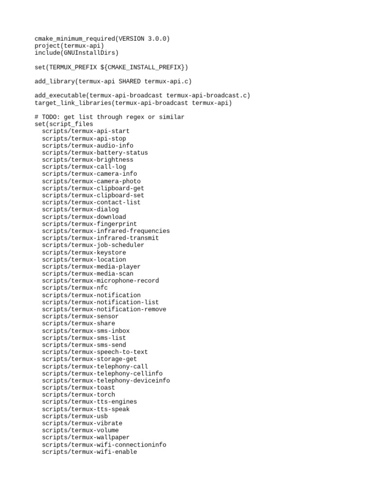 CMake Lists | PDF | Software Development | Operating System Families