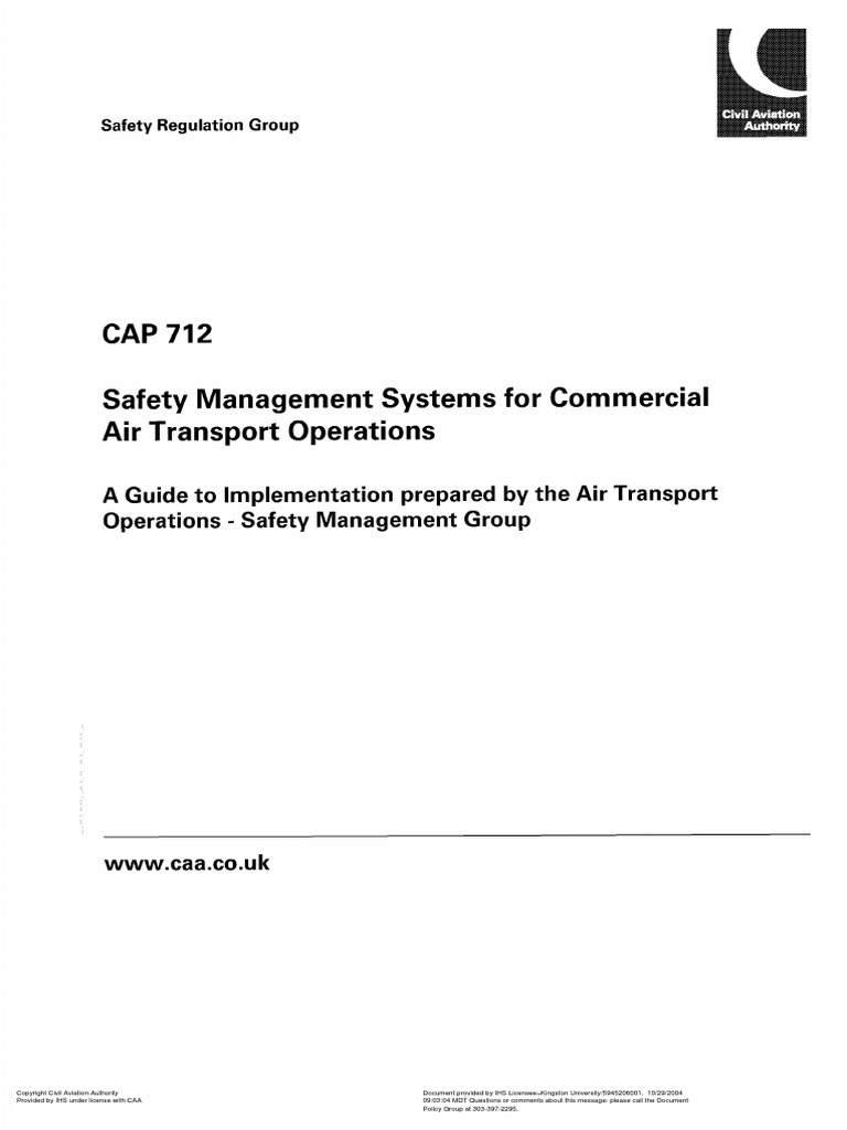 CAP712 | PDF | Safety | Risk