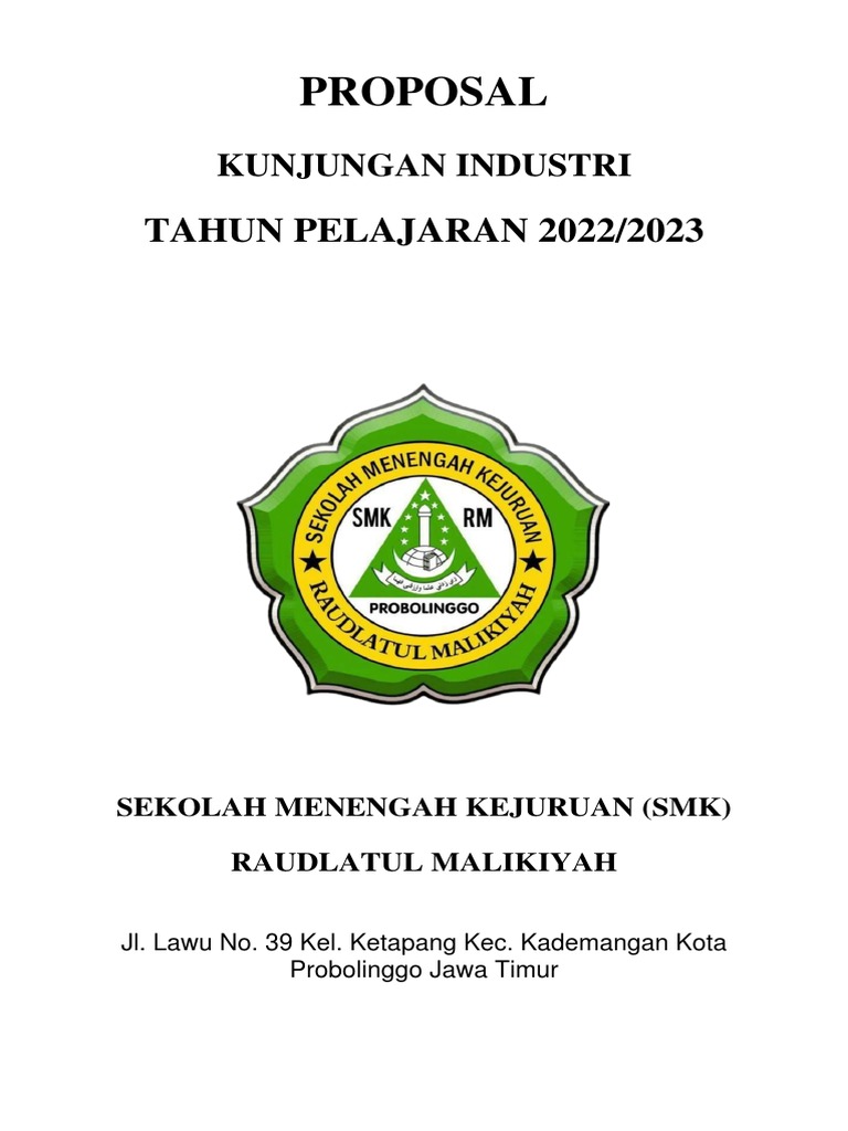 Proposal Kunjungan Industri 2023 | PDF