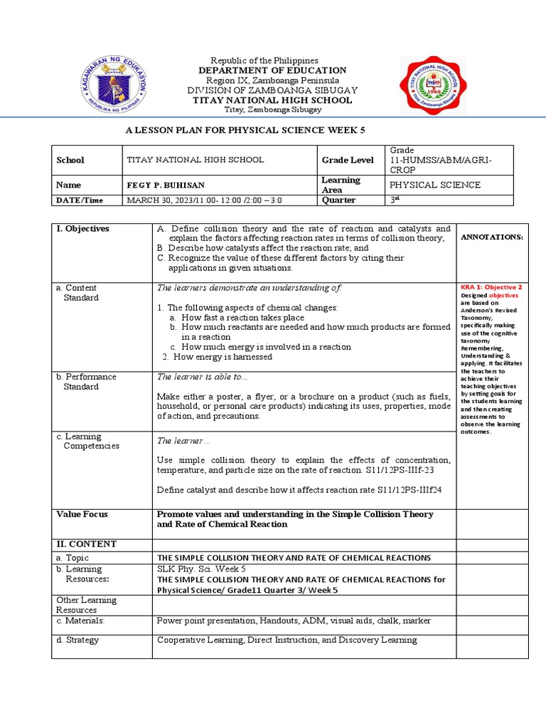 DLP Week 5 - Collision Theory | PDF