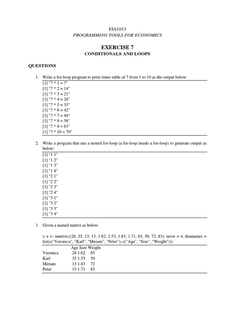 Exercise 7 - Solution | PDF | Computer Programming | Applied Mathematics