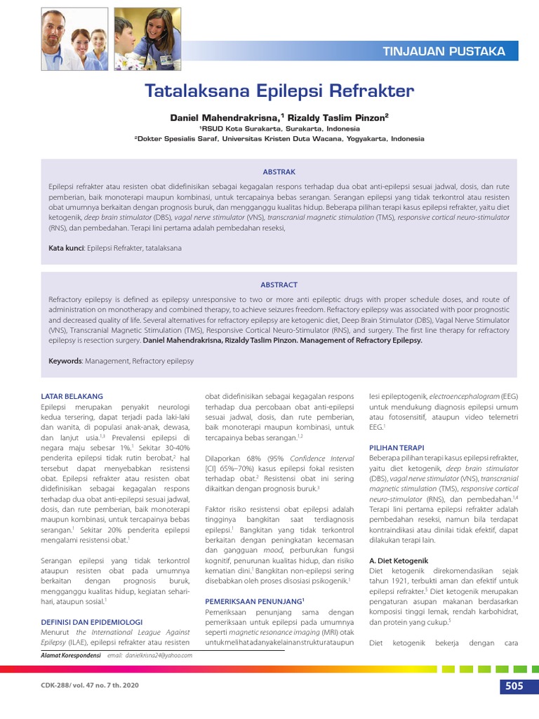Tatalaksana Epilepsi Refrakter | PDF