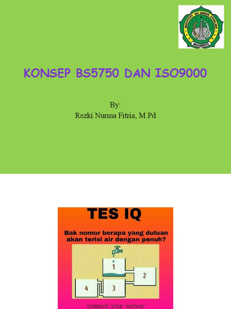 Penerapan BS5750 dan ISO9000 di Pendidikan | PDF | Bisnis