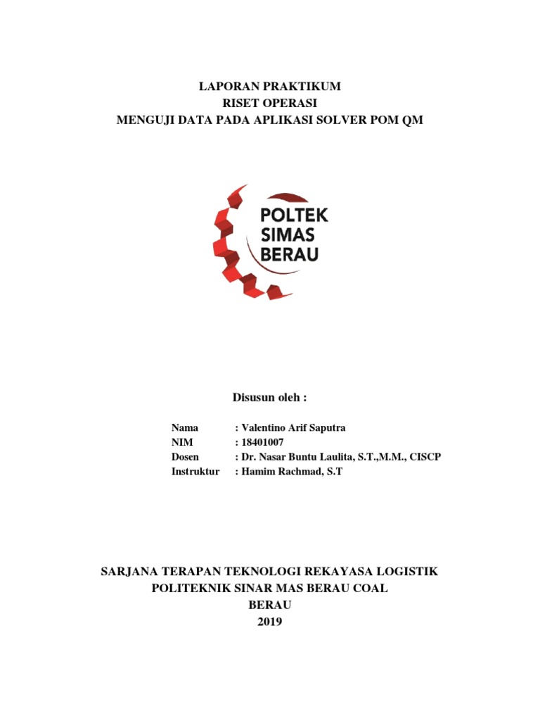 Laporan Latihan 1 Integer | PDF