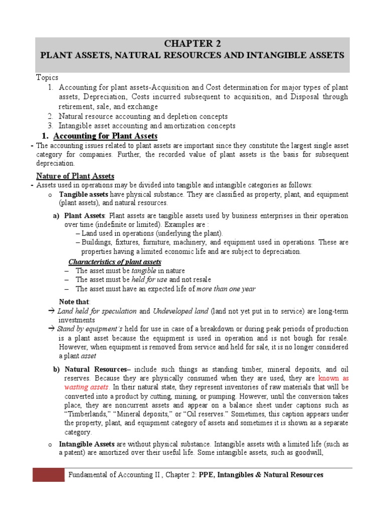 Chapter 2, Accounting For Plant Assets and Intagibles | PDF | Depreciation | Book Value