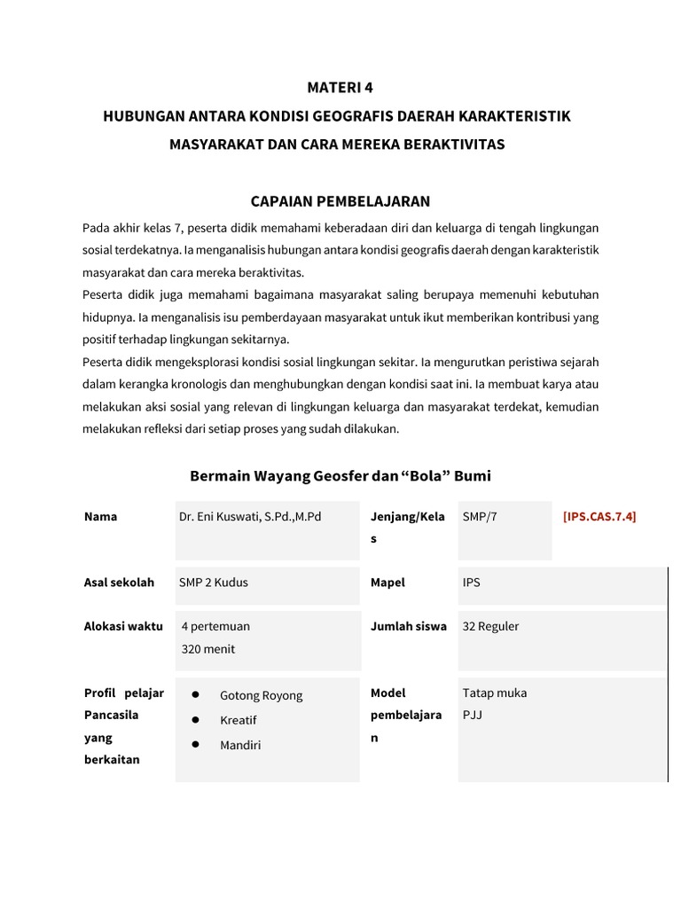 Fase D_TP 4.1 Fitur geografis, Fenomena Geosfer | PDF