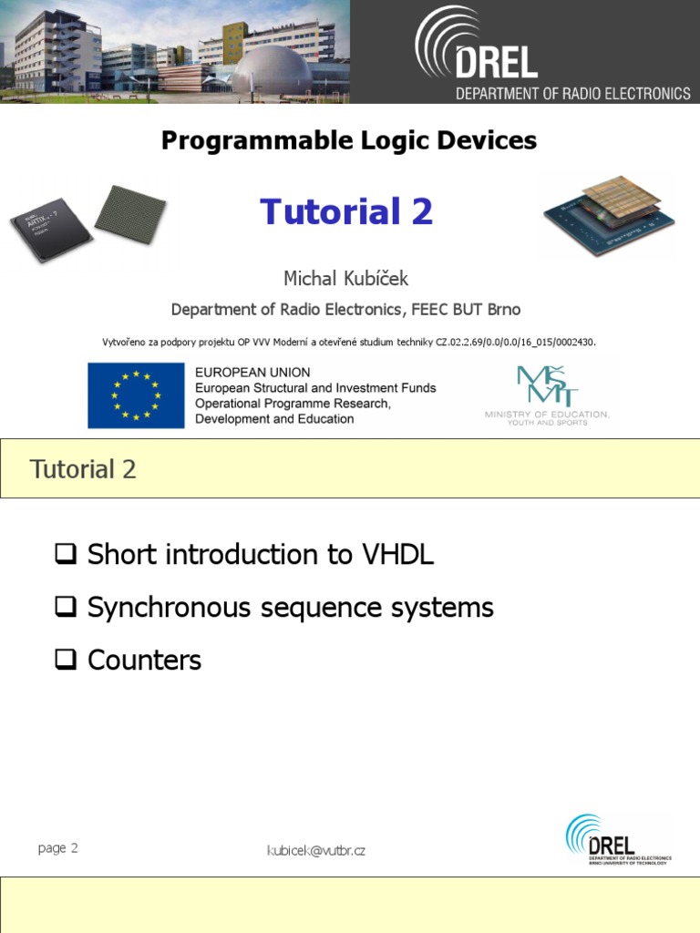 Tutorial 02 Vhdl Synchronous Systems Counters Pdf 6853