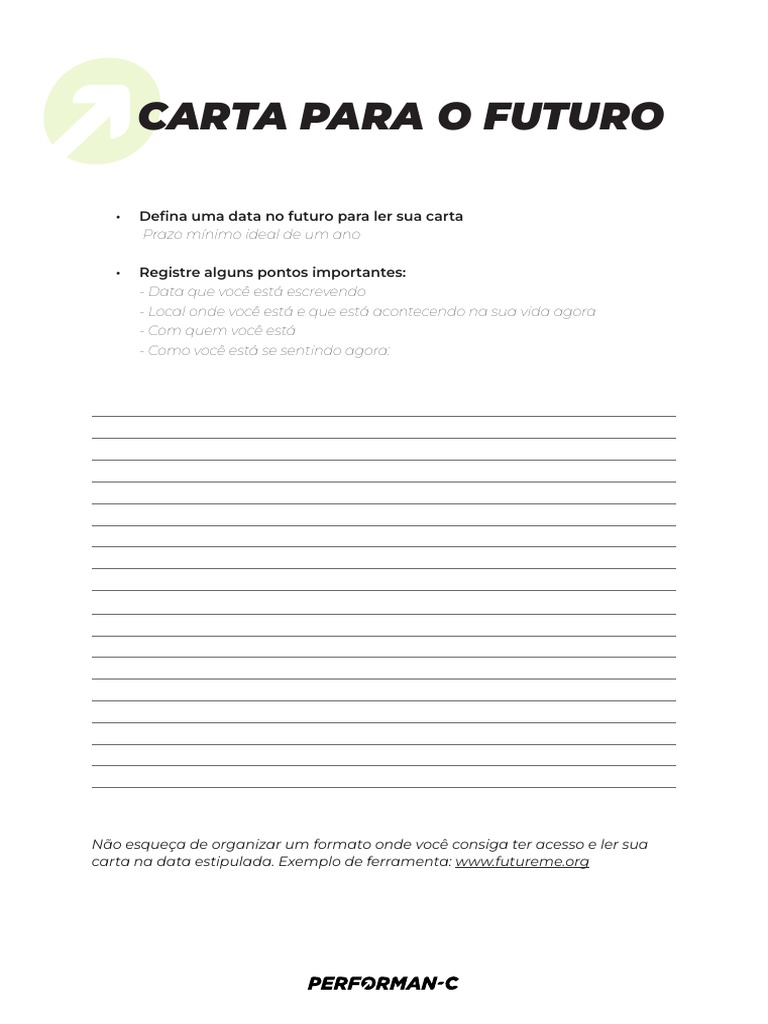 Carta para o Futuro | PDF | Direito | Autoajuda