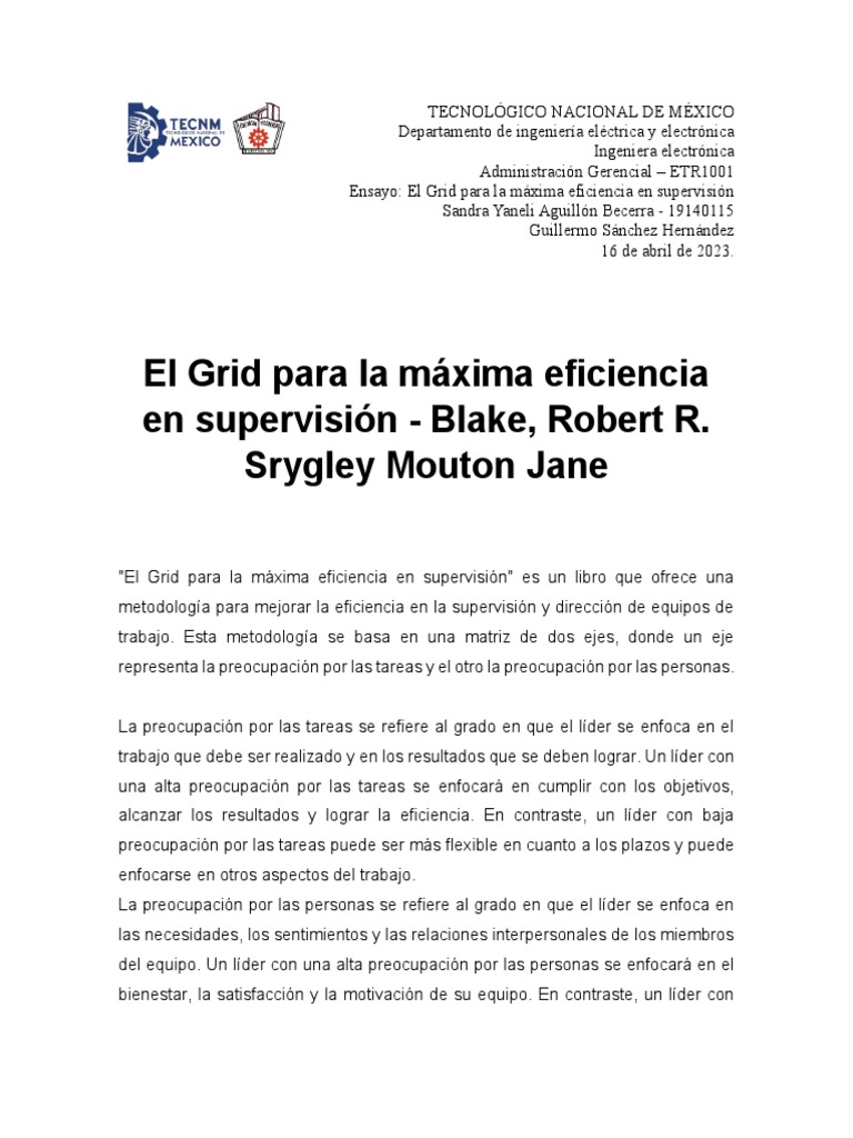 Ensayo_El Grid_Aguillón Sandra | PDF | Business