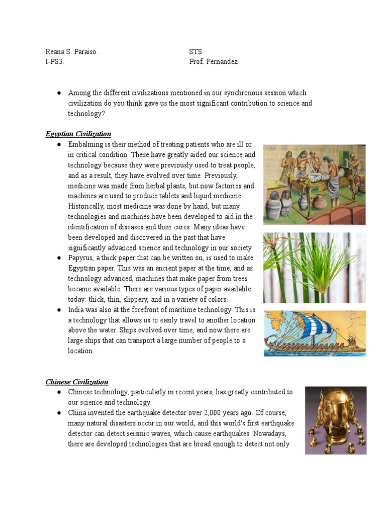 Paraiso Asynch Task Ips3 Sts Pdf Science Medicine