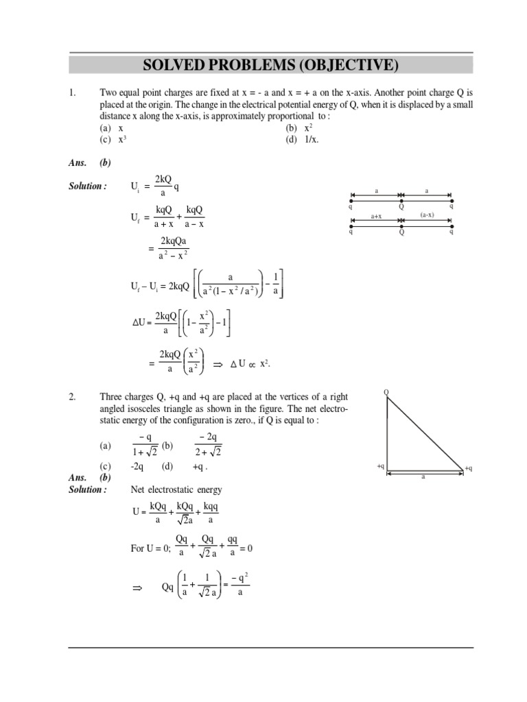 Electrostat-02 - Objective Solved | PDF
