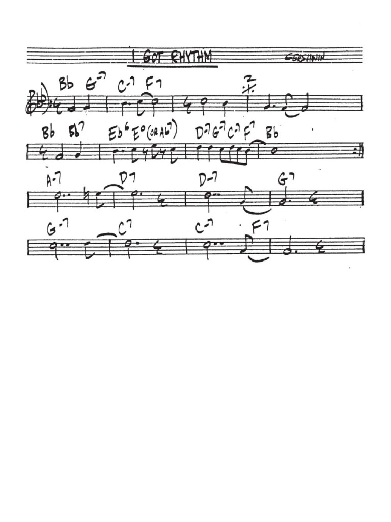 I Got Rhythm | PDF