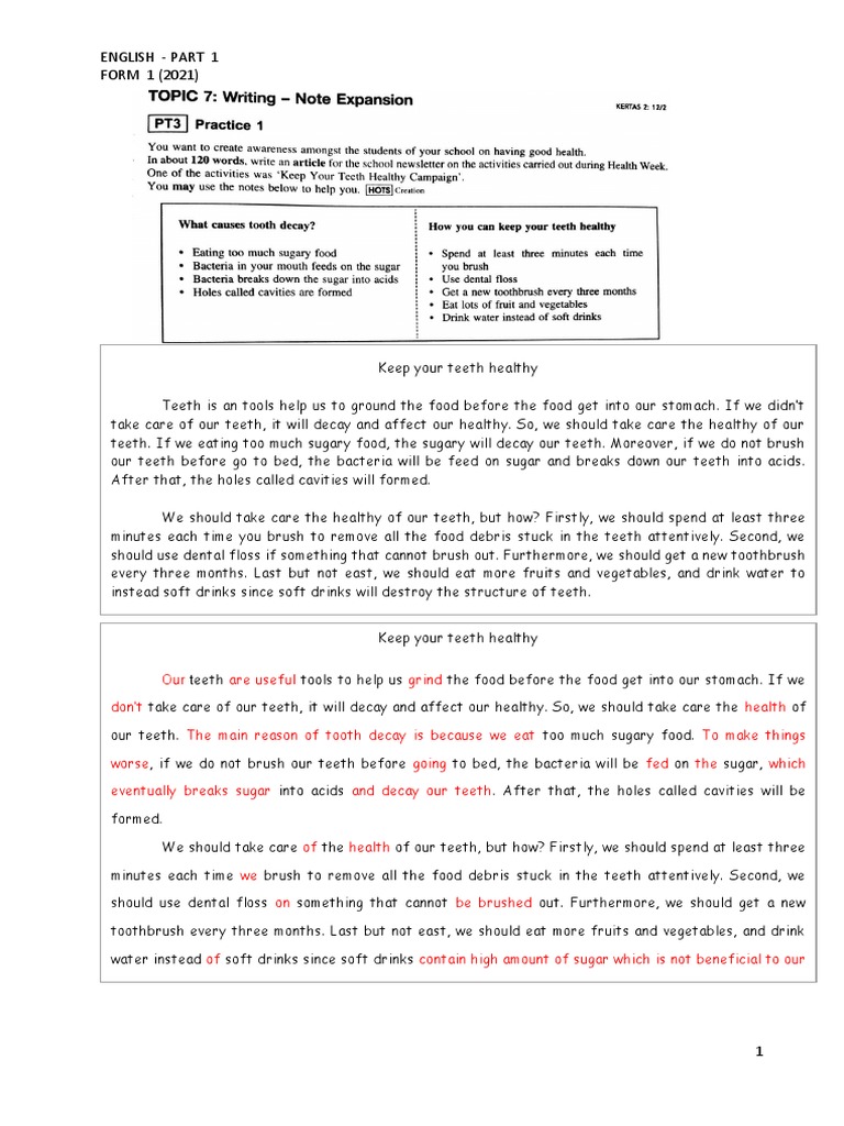 Keep Your Teeth Healthy | PDF