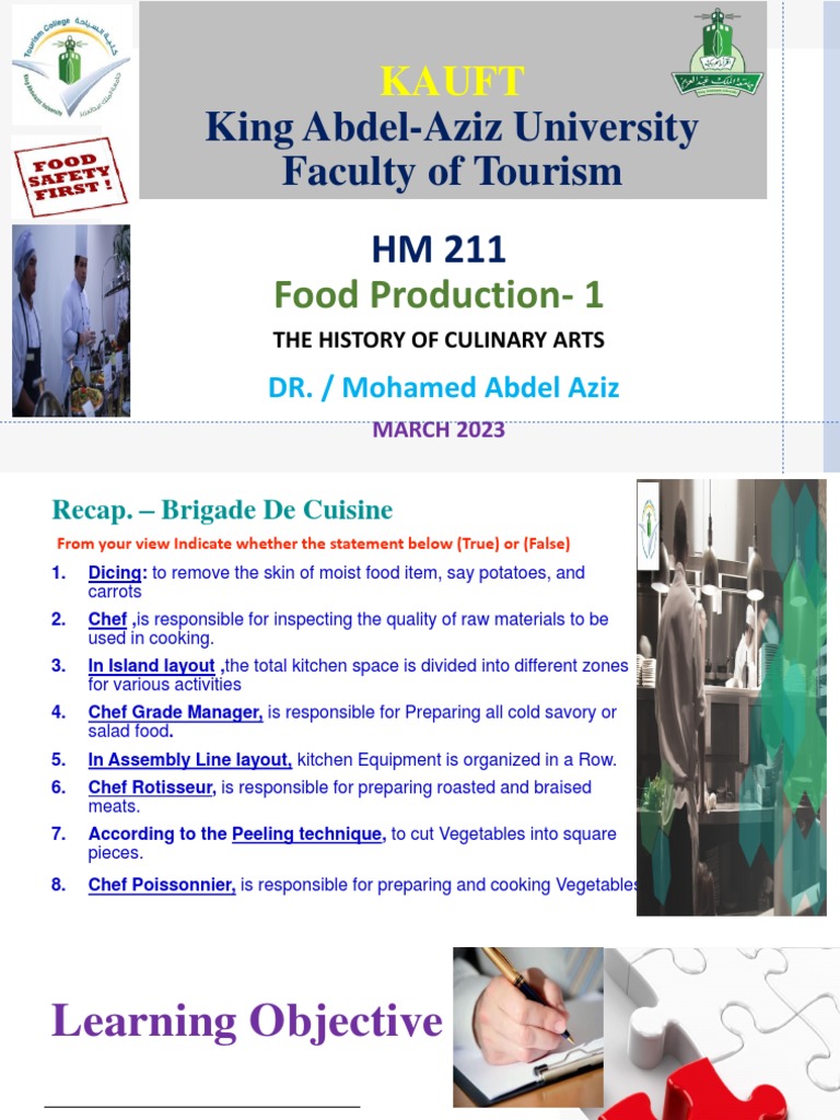 HM 211 - Part 3 - History of Culinary Arts | PDF | Sauce | Culinary Arts