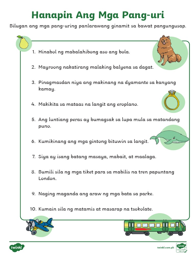 T 1670836980 Hanapin Ang Pang Uri - Ver - 3 | PDF