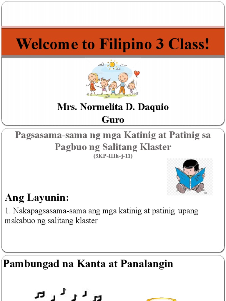 Filipino 3 Lesson 20 | PDF