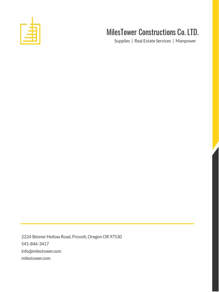 Free-Construction-Letterhead-Template | PDF