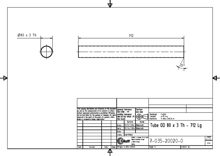Material 1.4301 Item-No. 7-035-20020-0 Weight 4.07 KG B MK | PDF