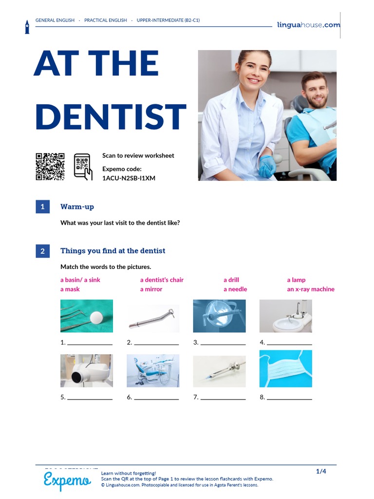 Dentist Vocabulary and Expressions Guide | PDF | Health Sciences ...