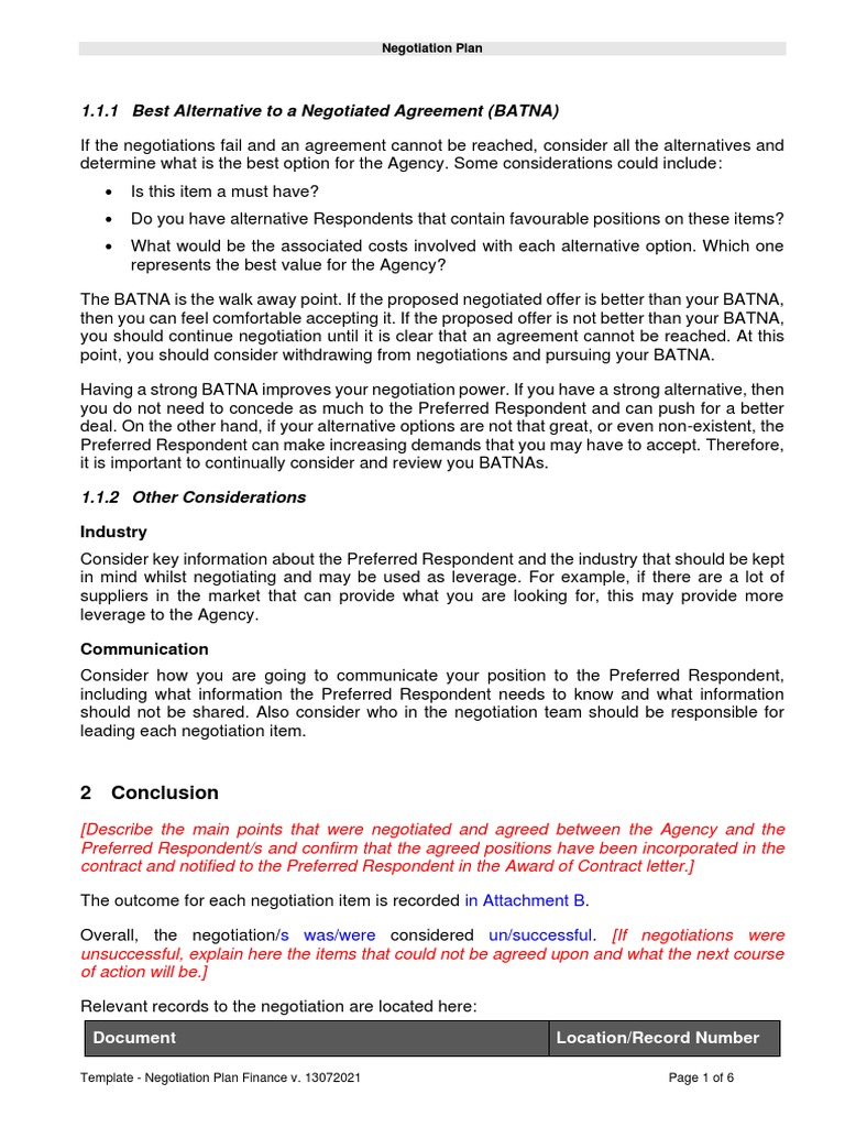 Best Alternative To Negotiate | PDF | Negotiation | Justice