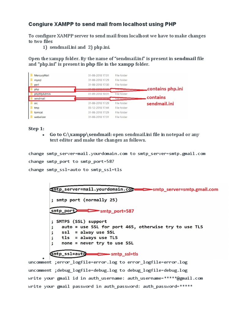 Sending Emails With PHP | Download Free PDF | Telecommunications | Software