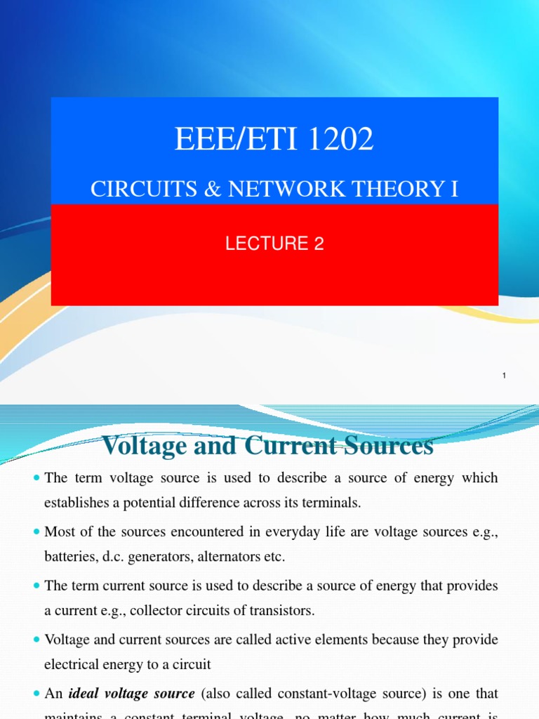 Lecture 2-KCL - KVL & Mesh Analysis | PDF | Electrical Network | Voltage