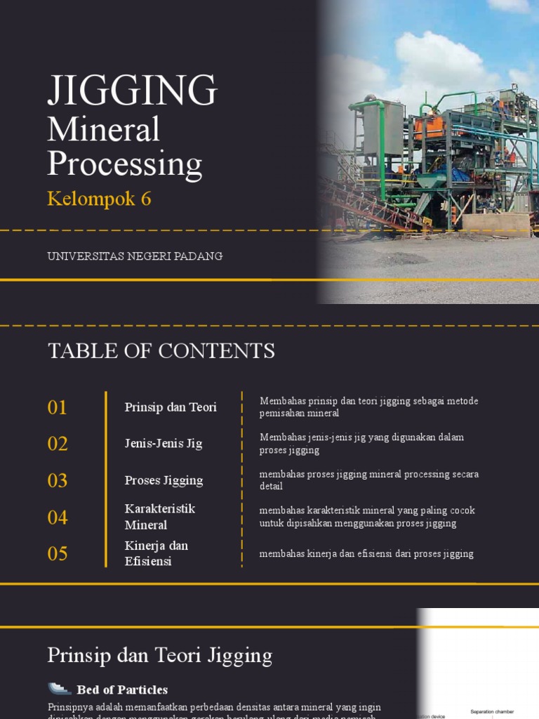 Jigging: Mineral Processing | PDF