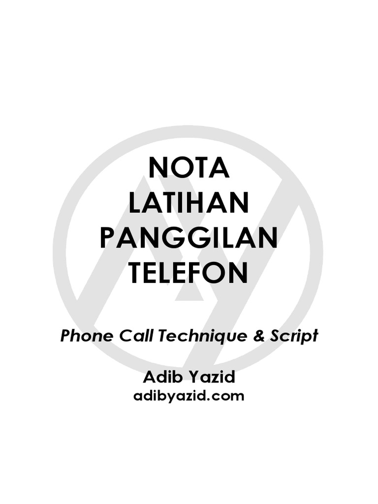 Teknik Panggilan Telefon untuk Jualan | PDF | Karier & Perkembangan