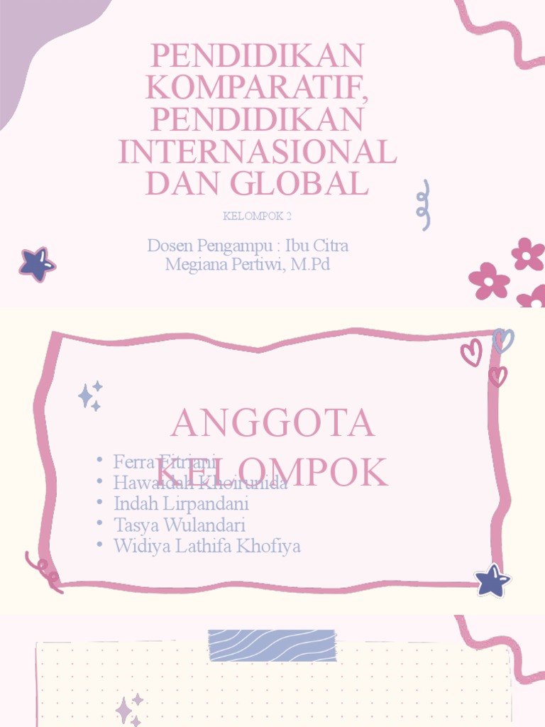 Pendidikan Komparatif, Pendidikan Internasional Dan Global | PDF