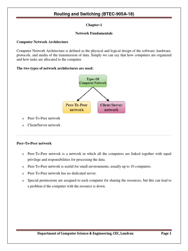 Chapter No 1 (RS) | PDF | Network Topology | Computer Network