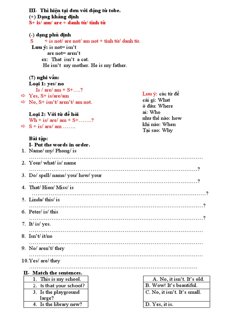 Simple Tense With Tobe. | PDF