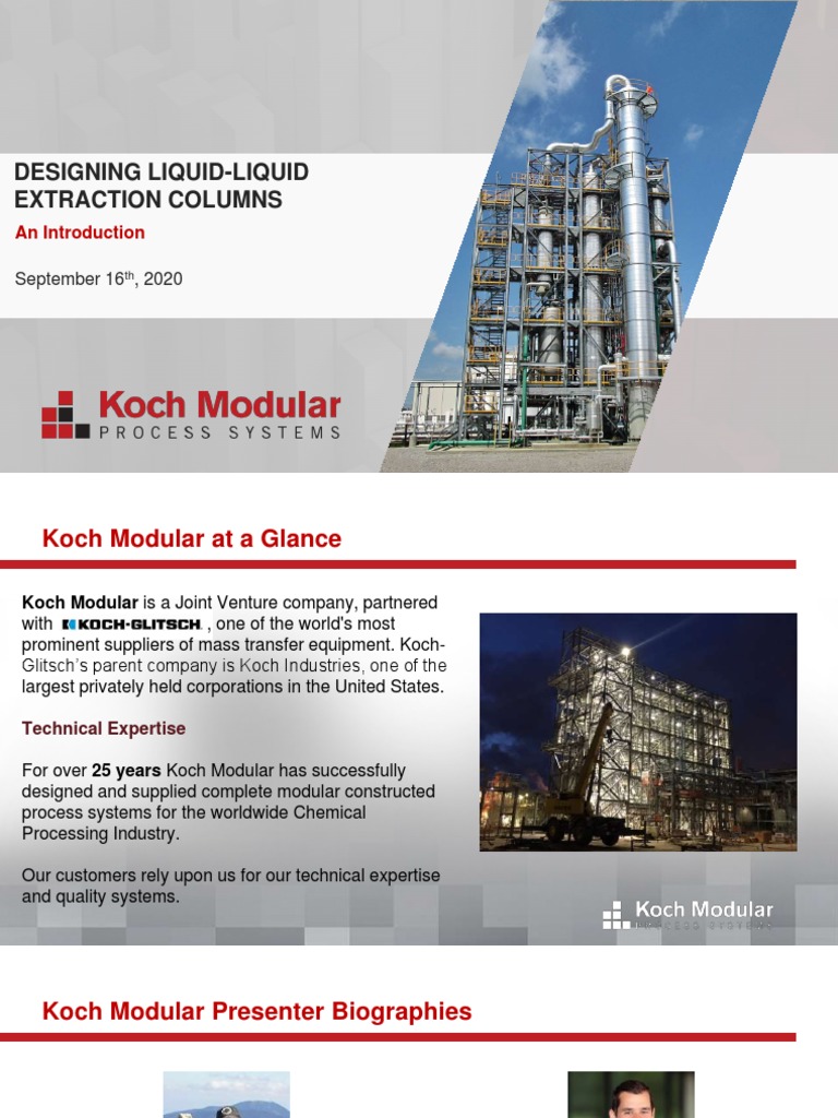 Designing of Liquid-Liquid Extraction Columns | PDF | Phase (Matter ...