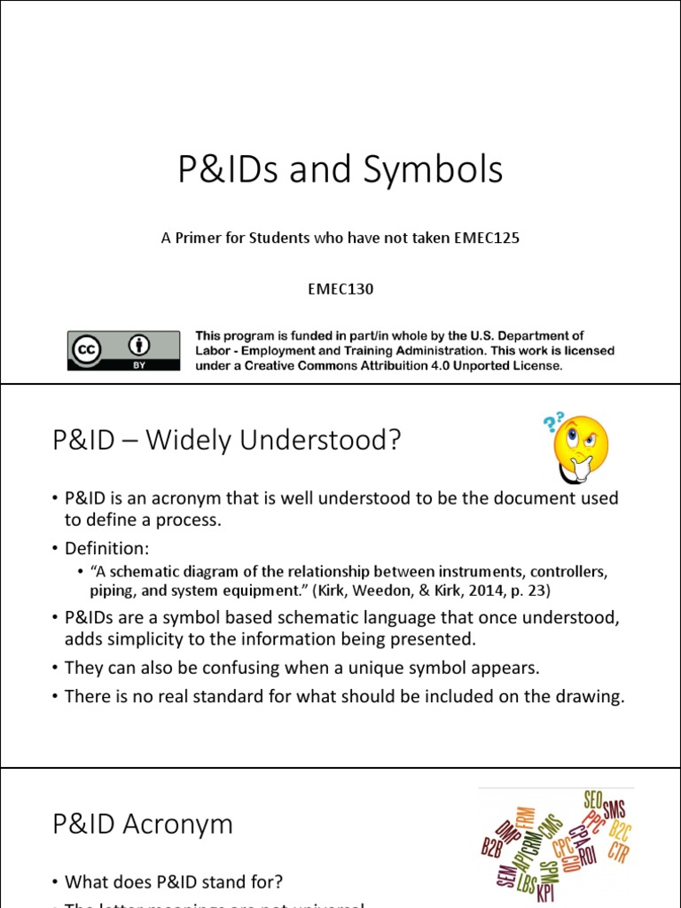 PIDs and Symbols Intro Slides | PDF | Valve | Instrumentation