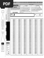 PRC Answer Sheet Sample 001 | PDF | Tests | Test (Assessment)